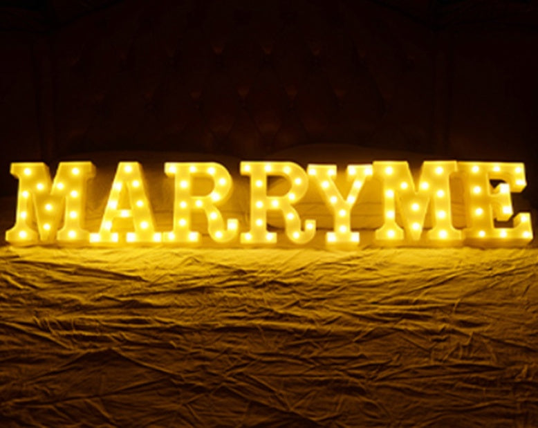 MARRY ME Battery Operated Alphabets Lettering